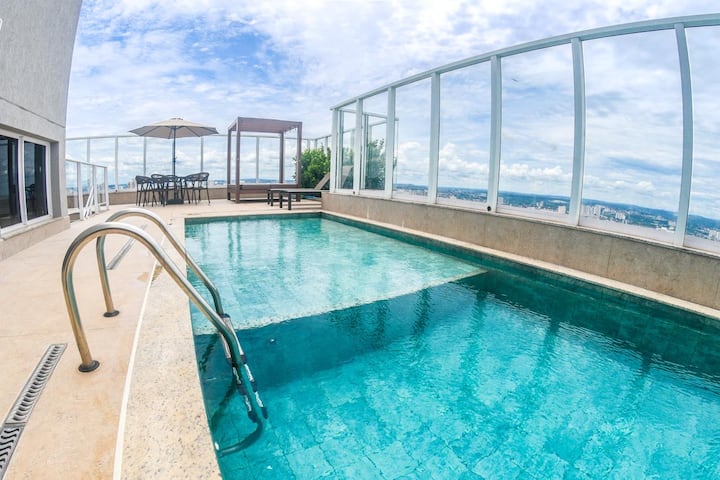 Apê Catedral Centro Com Piscina E Rooftop- Goiânia - Brazil