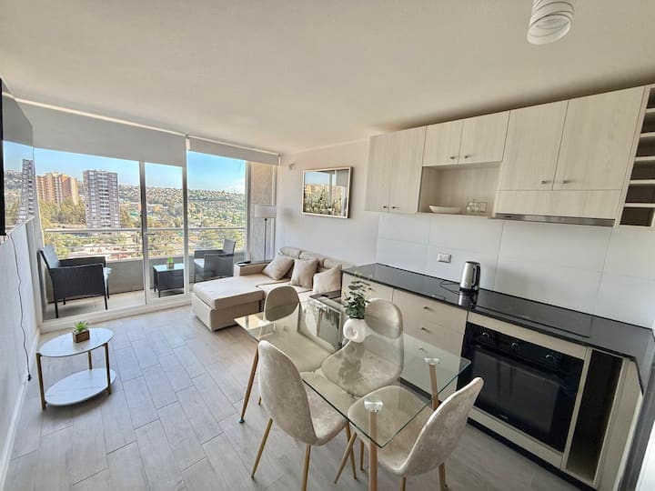 Moderno Depto. Con Piscina Junto Al Outlet De Viña - Quilpué