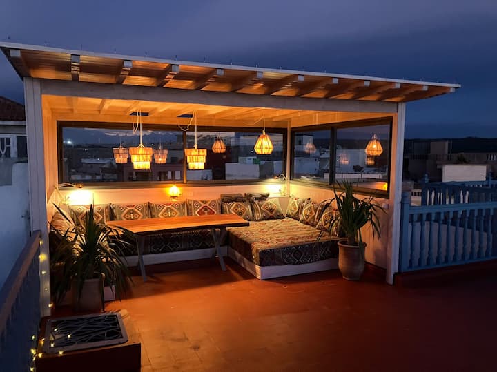 Penthouse With Private All-season Rooftop Lounge - Essaouira