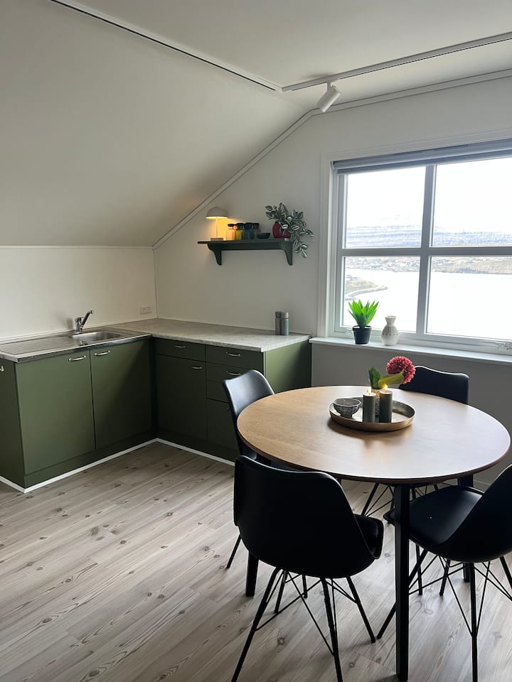 Hyggelig Lejlighed Med Udsigt Til Vand Og Fjelde - Îles Féroé