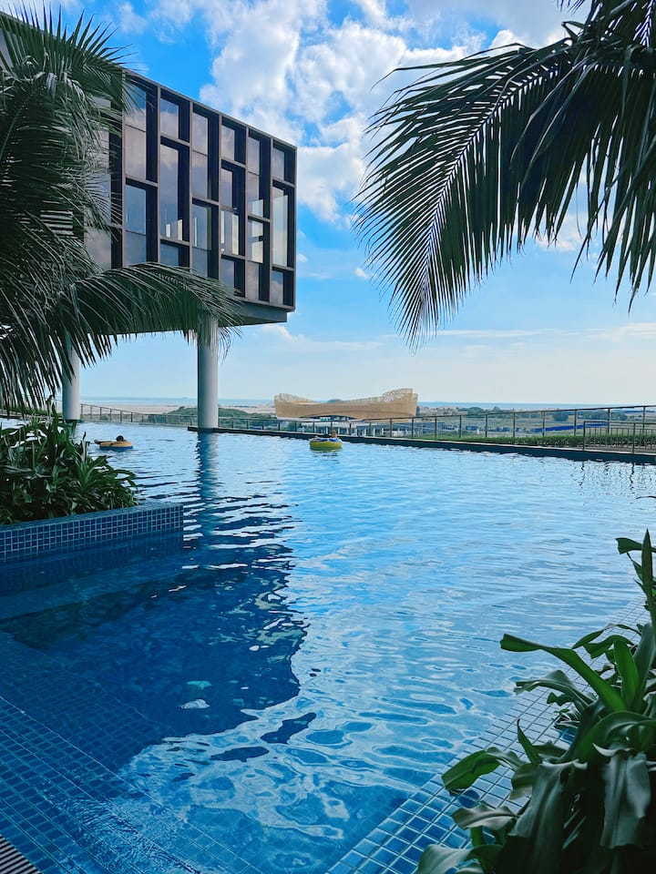 Sea View Studio｜infinity Pool · Free Netflix - Malacca