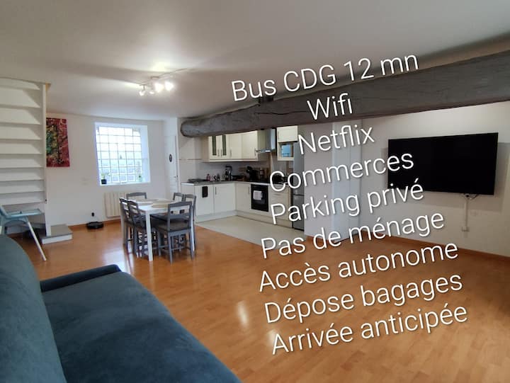 Appartement Autonome Cosy Paris Cdg - Seine-Saint-Denis