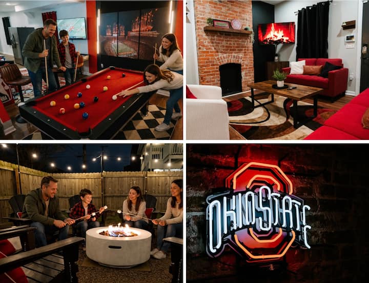 Buckeye Duplex | Epic Game Room & Cozy Fire Pit - Columbus, OH
