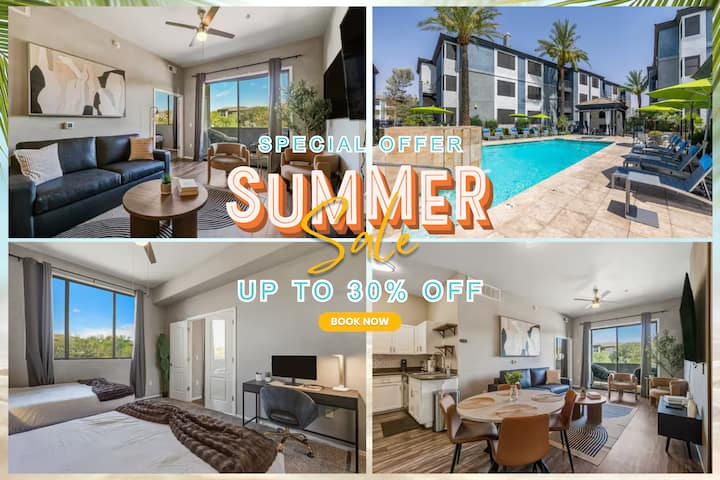 Scottsdale 2br • 2ba • Free Parking • Pool • Gym4 - Phoenix, AZ