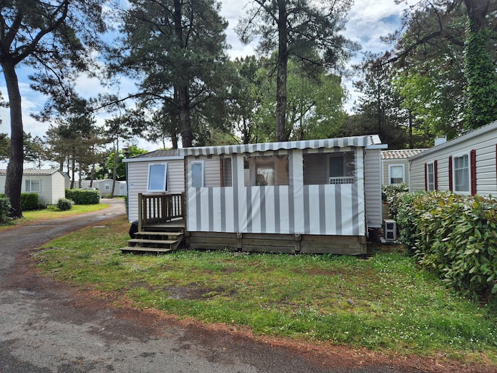 Mobil Home 3ch Climatisé Bois Masson 4* - Saint-Jean-de-Monts