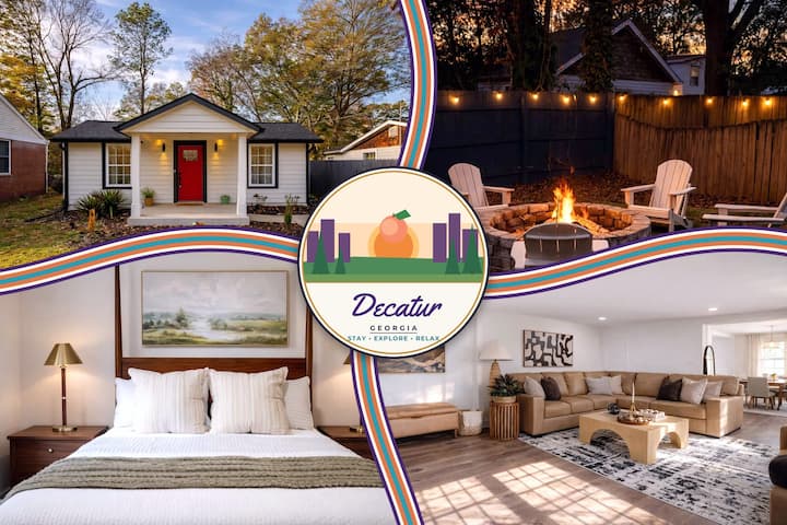 Modern Decatur Home | Fire Pit | 15 Min Downtown - Atlanta, GA