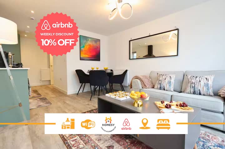 1br Flat In Cardiff | 10% Off Weekly With Hot Tub - Cardiff