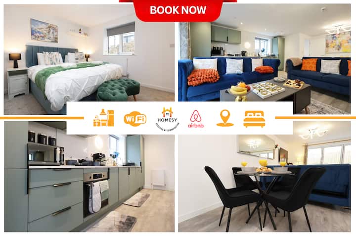 Newly Built Spacious&central 2 Bed 2bath Apartment - Cardiff