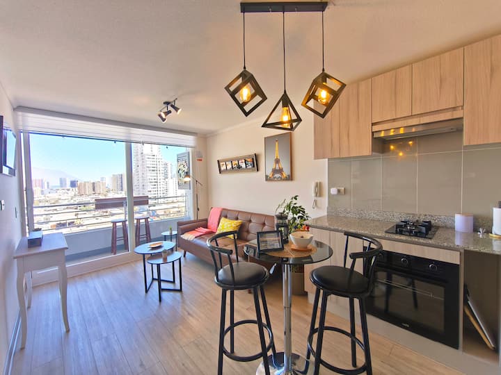 Skyline Chic Loft: Tu Acogedor Refugio Con Estilo. - Alto Hospicio