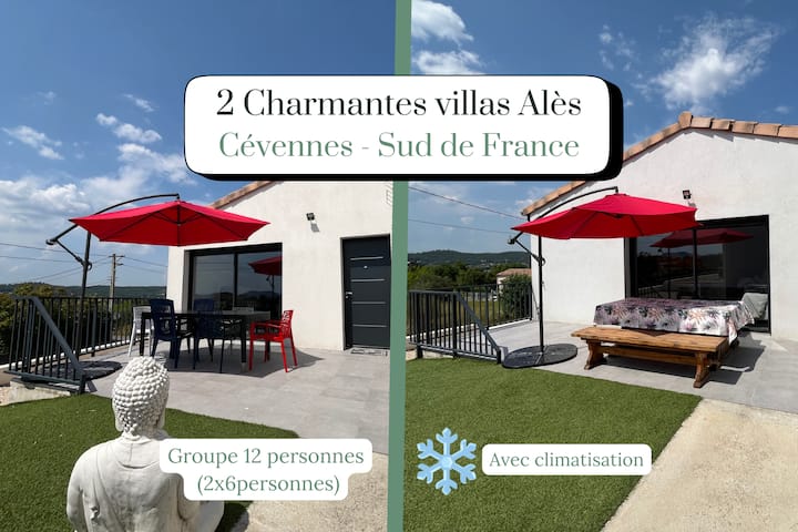 2 Charmantes Villas Avec Clim - Cévennes - Alès