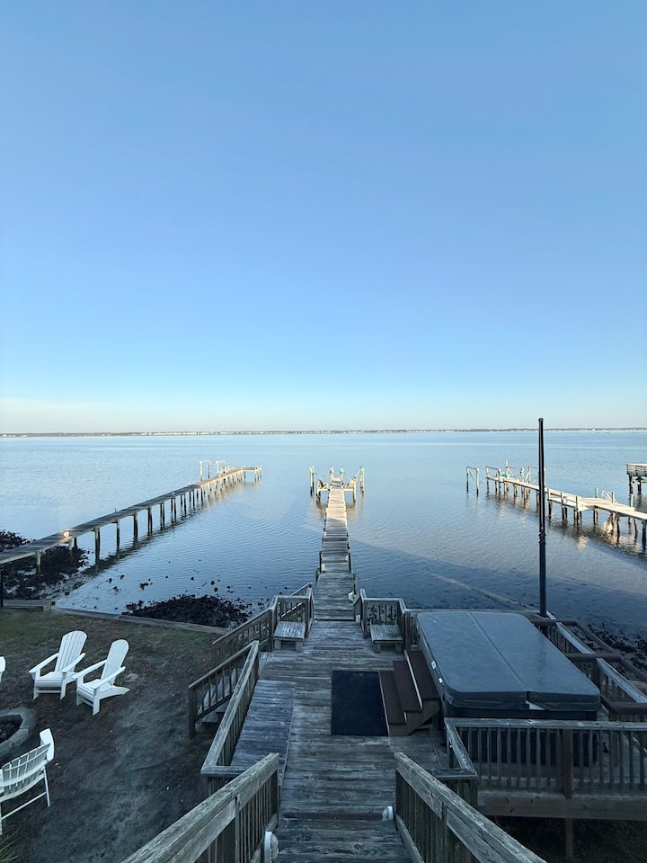 Sandy Sound - Sound Front/hot Tub/boatdock/views - Emerald Isle, NC