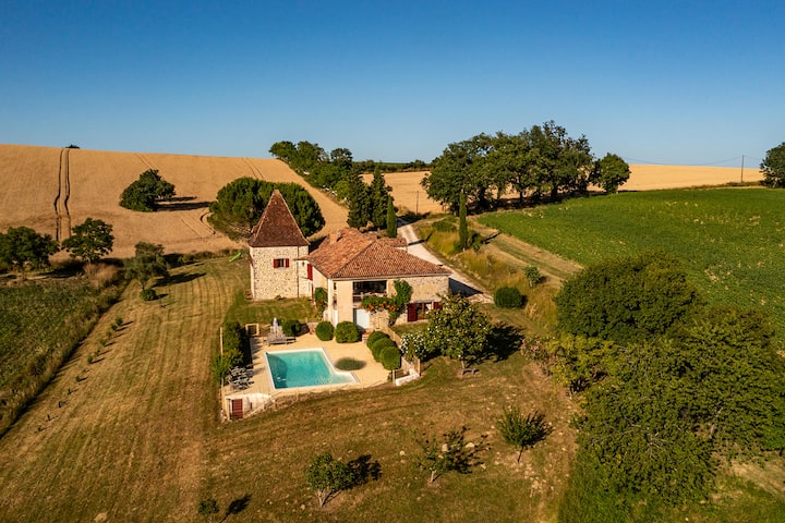 Grande Maison-piscine, Tennis, Ping-pong, Pétanque - Francja