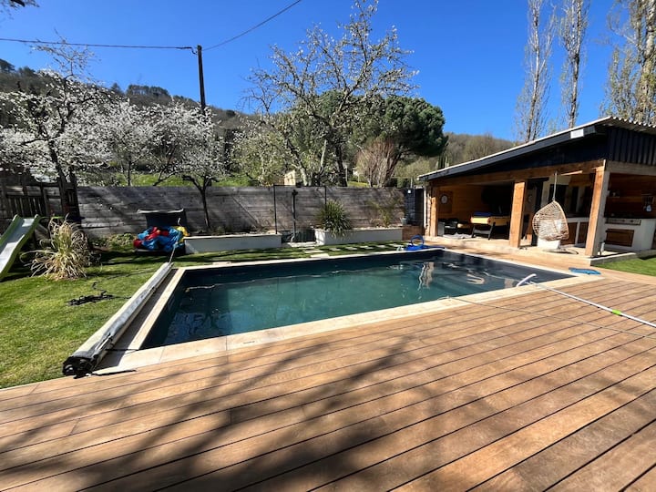Maison Familiale 12 Pers Avec Piscine, Pool House - Cahors