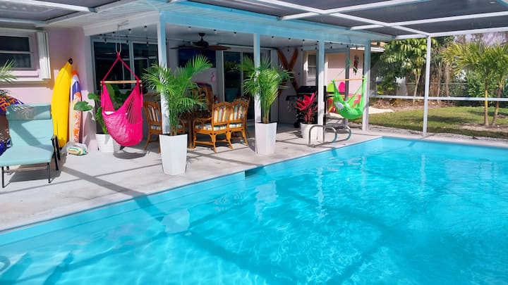 Tropical Pool Home / Near Beaches / Kids & Pet Fr - Fort Myers, FL