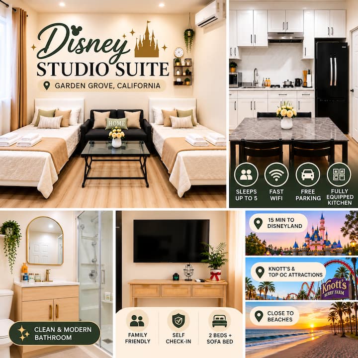 Private Oc Studio | Disney, Knotts & Beach - Santa Ana, CA