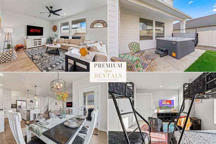 Luxury 5br Retreat • Hot Tub • Game Room • Ev - Meridian, ID