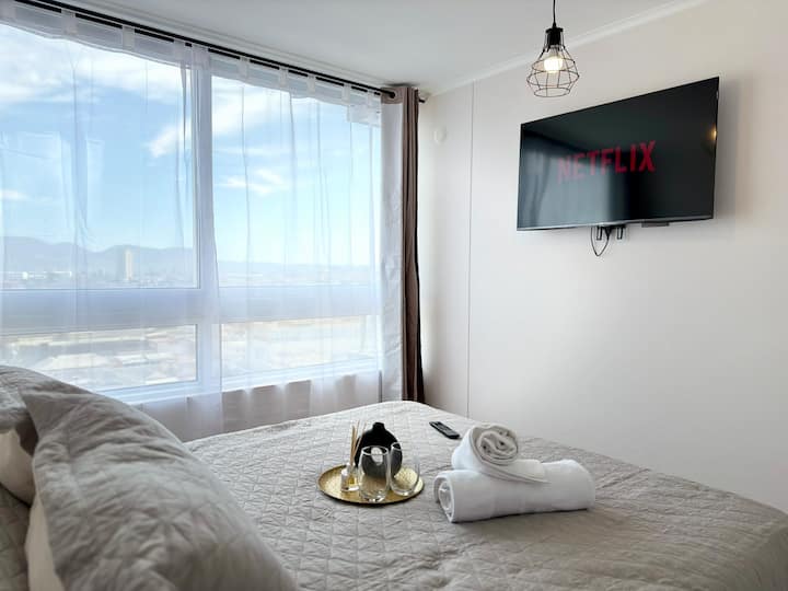 C2 -Desconexión Vista Al Mar | A Pasos De La Playa - Coquimbo