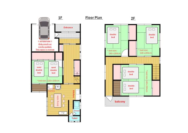 Kashima 7 Mins To Jr Station / 135㎡ / Free Parking - Osaka