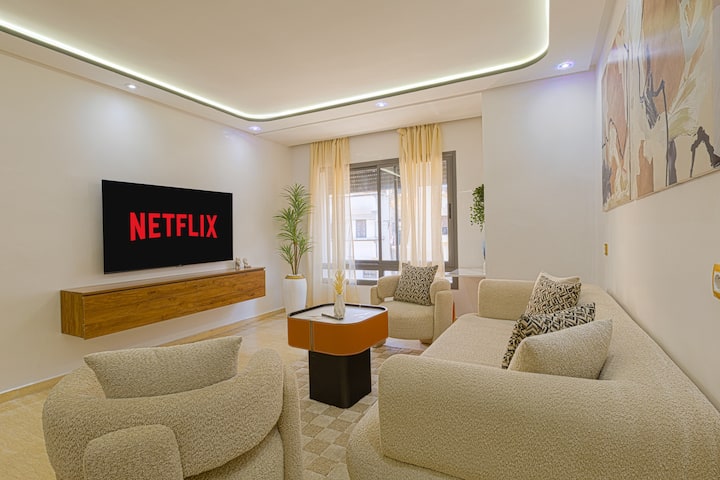 New ÉLégant-1br- Autonome -Tv 65-mosquée Hassan Ii - Kasablanka