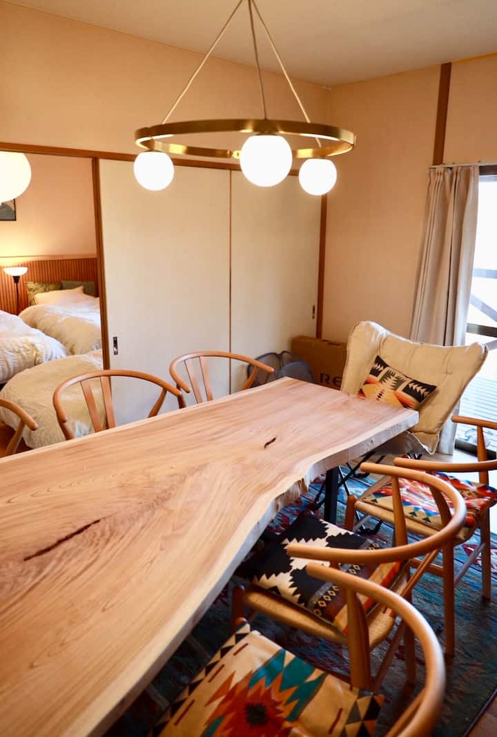 軽井沢佐久／浅間山を独り占め・高原の【丸ごと一棟貸別荘】薪ストーブと星空を満喫 - 佐久市