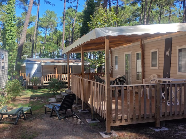 Mobil Home 6 Places Camping Les Oyats Seignosse - Soorts-Hossegor