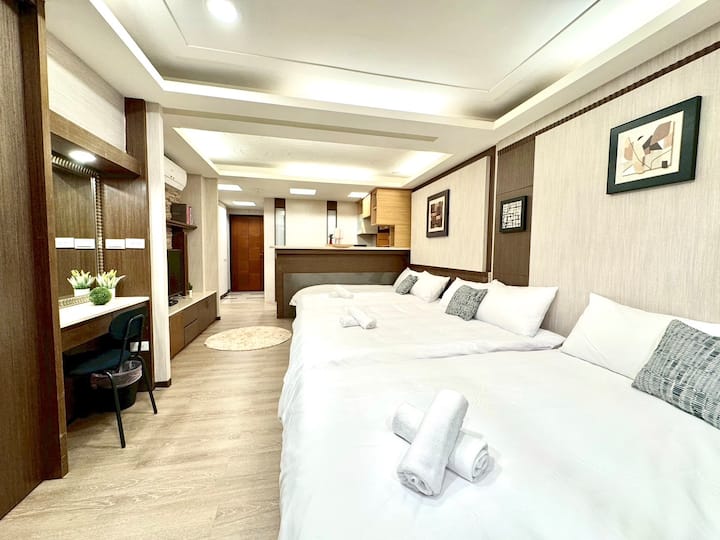 Jw512/西門町/步行8分到西門mrt/netflix/電梯大樓/1-6人 - 우구 구