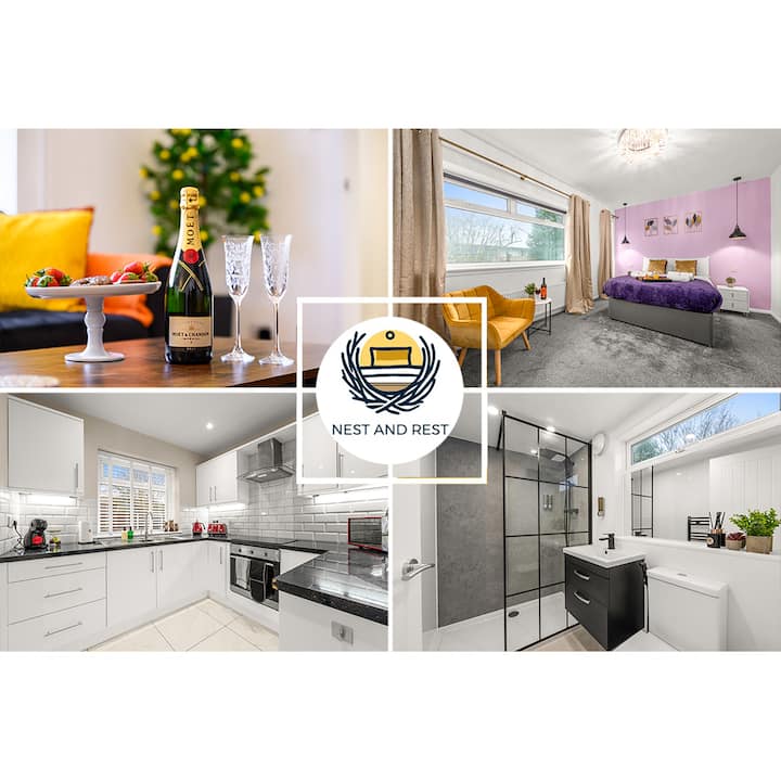 Near Airport & Tram•fast City Access•free Parking - Mánchester