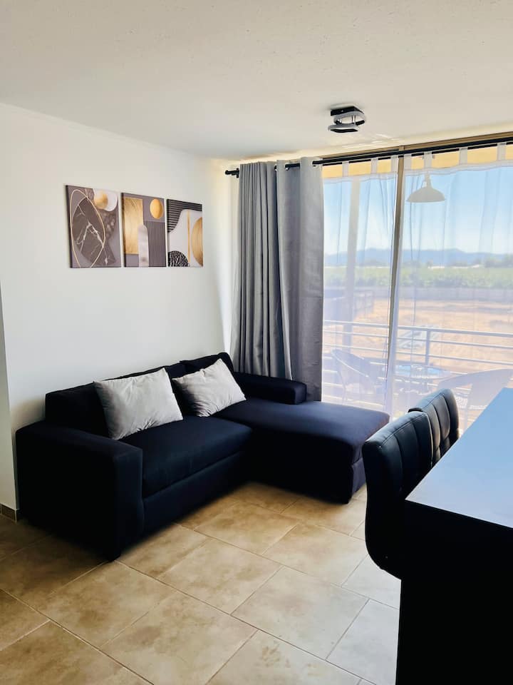 Moderno Depto. 3d Full Equipado + Estacionamiento. - Curicó