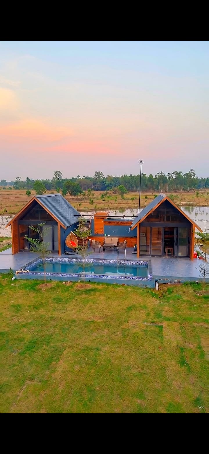 The Countryman A-frames Villa With Pool Chandigarh - 安巴拉