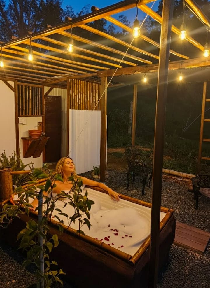 Cabaña Alpina Con Tina Para Pareja - La Cumbre - La Cumbre