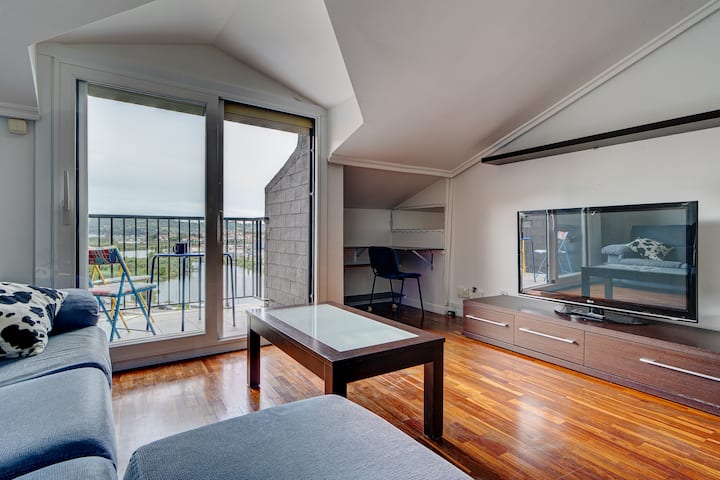 Lumineux Penthouse Avec Terrasse |Parking |4 Pers - Irun