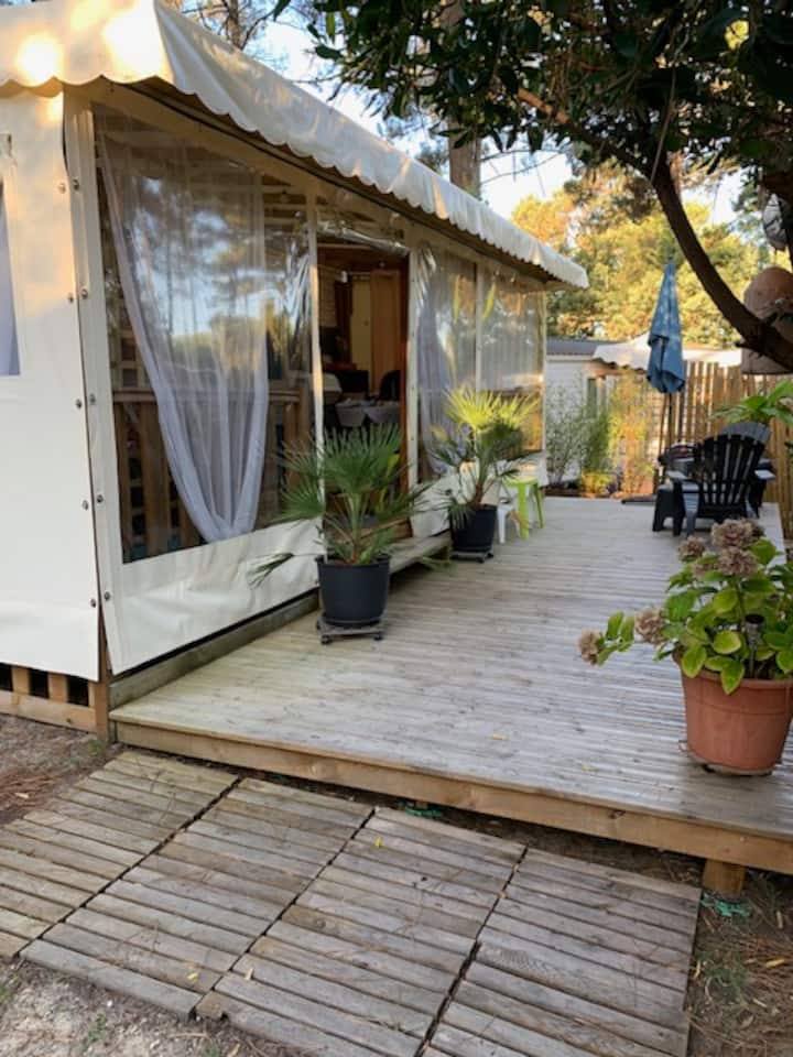 Bungalow 4/6 Personnes-camping 4* Lege-cap-ferret - Lège-Cap-Ferret