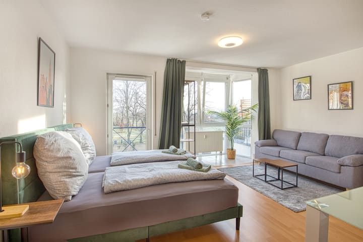 Premium Studio Sonne#1 Parkplatz, Wlan, Vollausst. - Halle (Saale)