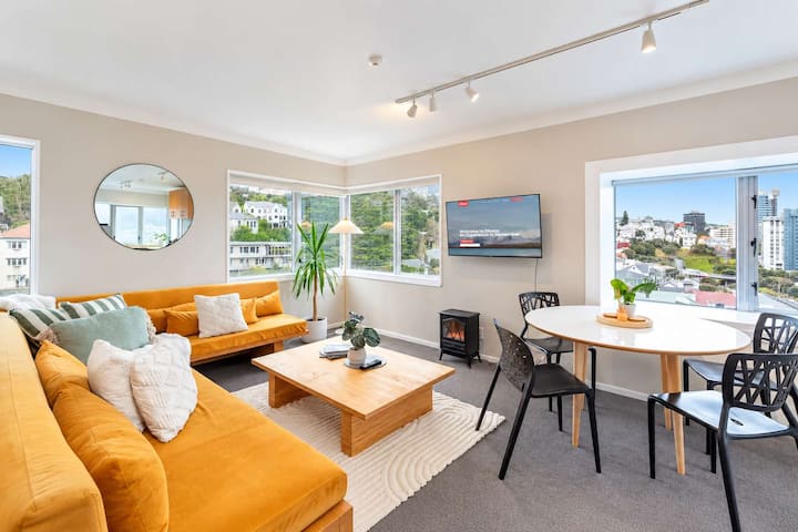 Abel St Central | 2br | City Views + Laundry - Wellington