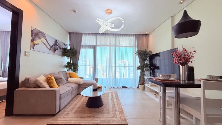 Sea View 75” Smart Tv 20th Floor One Bedroom - Manama