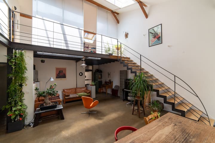 Chambre Au Calme Dans Loft Lumineux Proche Gare - Villefranche-sur-Saône