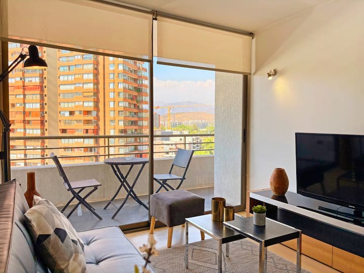 2min Mall Apumanque | A/c | Vista | Piscina | Gym - Chile