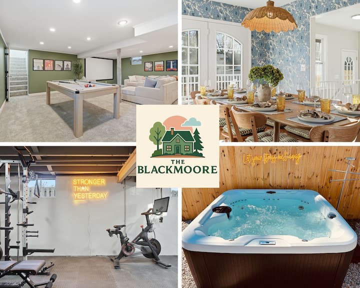 The Blackmoore|hottub|theater|gameroom|gym|firepit - Overland Park, KS