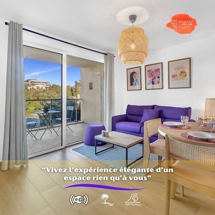 Perle De La Côte D'azur- F2 éLégant & Lumineux - Saint-Laurent-du-Var