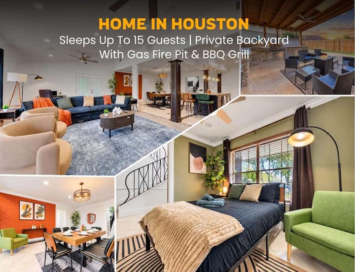 Spacious 6br House | Sleeps 15 | Galleria | 1gb|wd - Houston