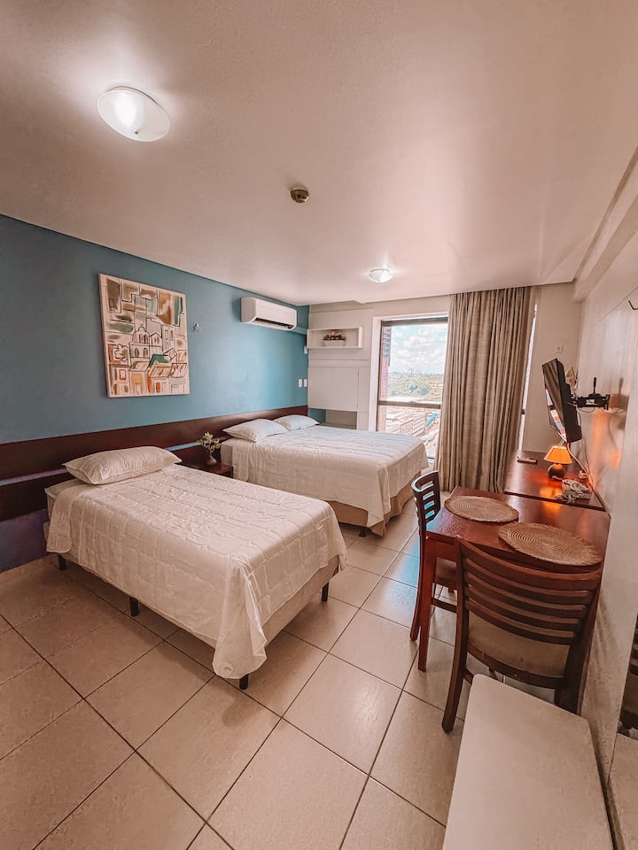 Flat Muito Confortável A 150m Do Salvador Shopping - Salvador