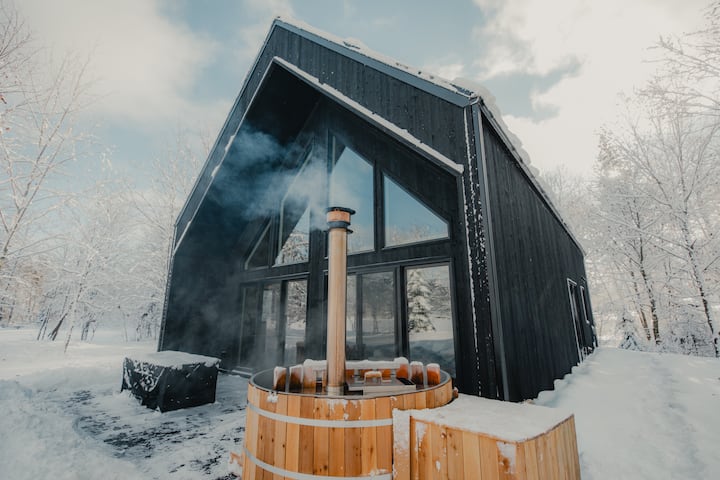 Modern & Cozy Northwoods Cabin W Cedar Hot Tub - United States