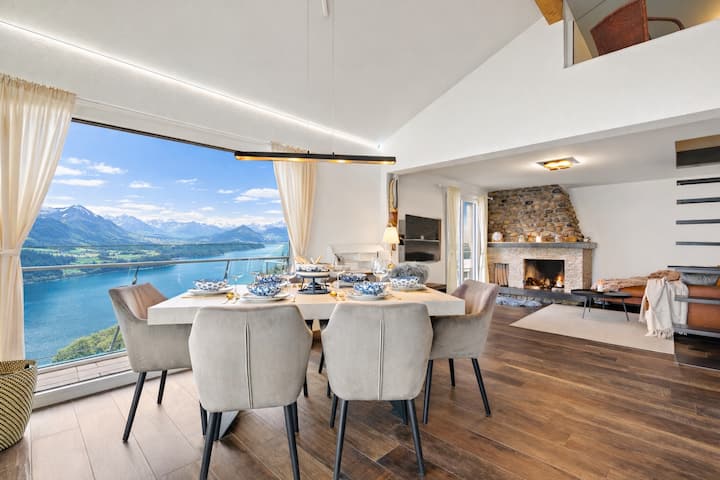 A&y Lake Lucerne Private Panorama Villa (Wellness) - Emmetten