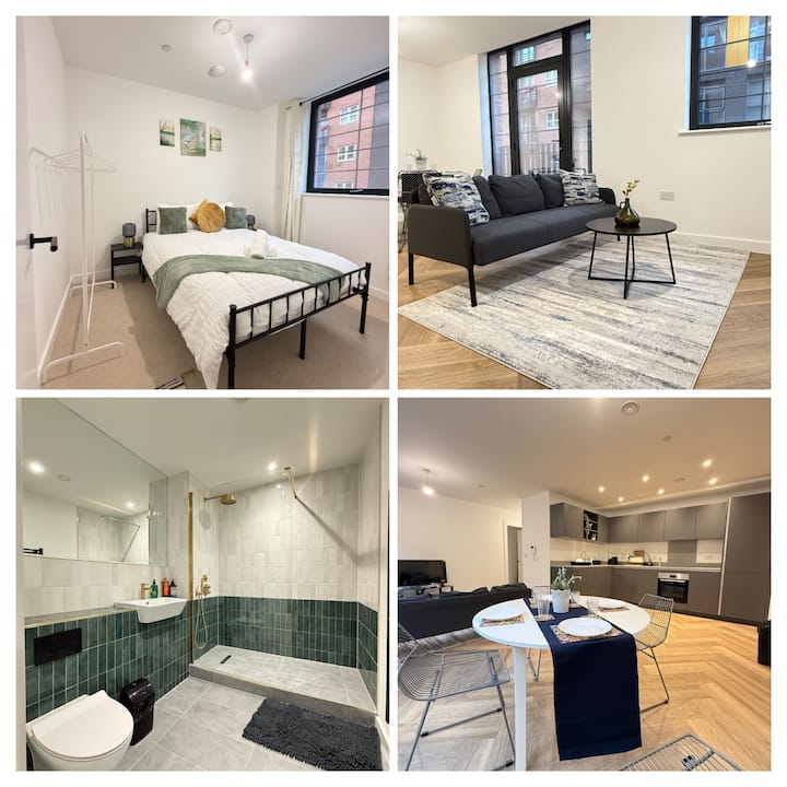 Luxury Central 2-bed Apartment • Fast Wi-fi - Birmingham