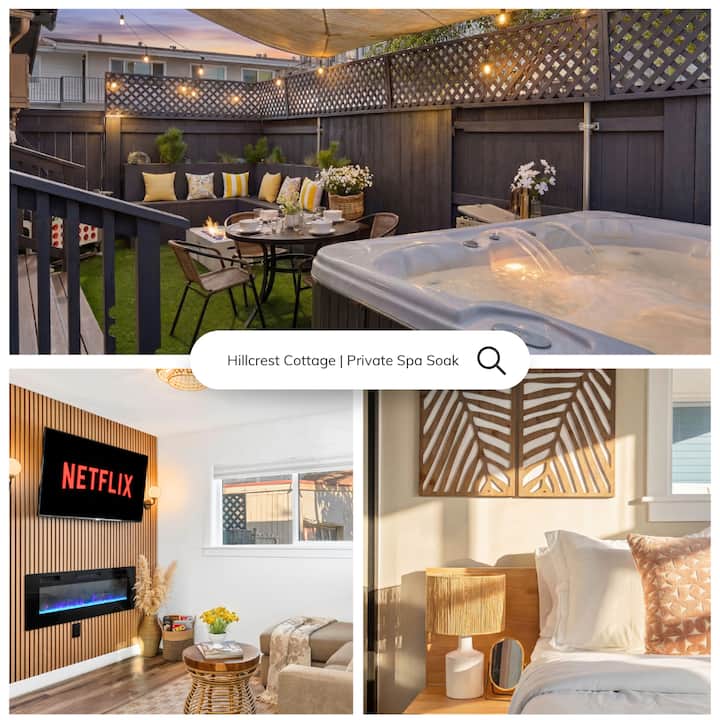 Hillcrest Wabi Cottage | Private Spa Soak - La Playa - San Diego