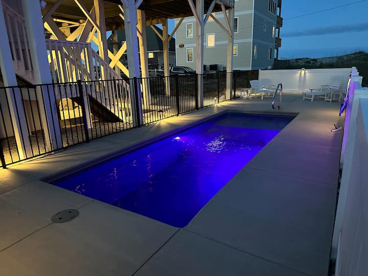 Semi‑oceanfront Heated Pool, Hot Tub & Views | Obx - Rodanthe, NC