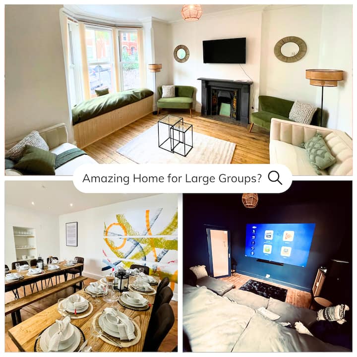 New! North Wales Beach, Cinema, Hottub, 16+ Guests - 웨일즈