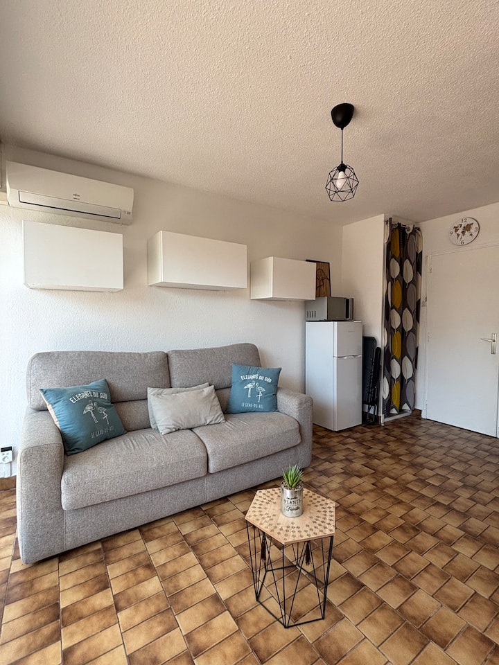 Studio 4 Pers - Plage à Pied + Clim & Parking - Aigues-Mortes