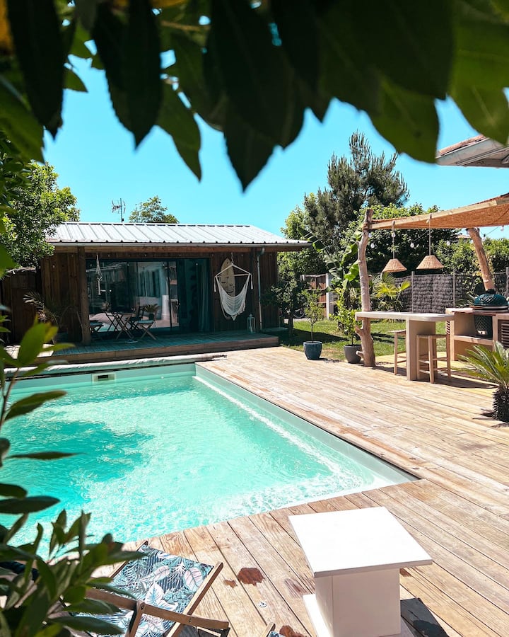 Teaya Lodge, Studio 2pers Avec Piscine Chauffée - Saubion