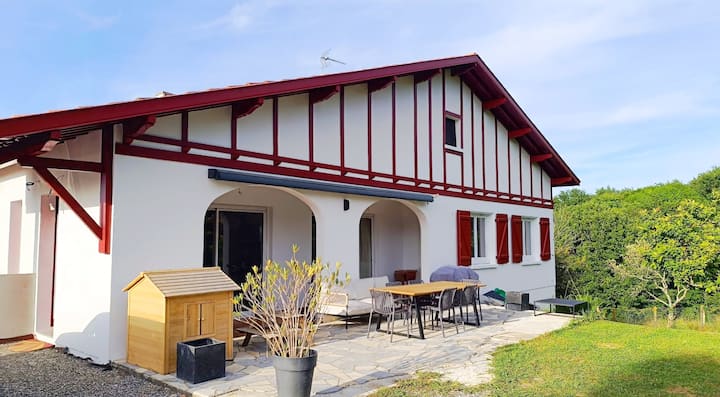 Maison Familiale Climatisée 20 Min Biarritz - Bayonne